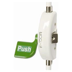 Exidor 523 EN179 Push Pad Bolt For UPVC Doors - White