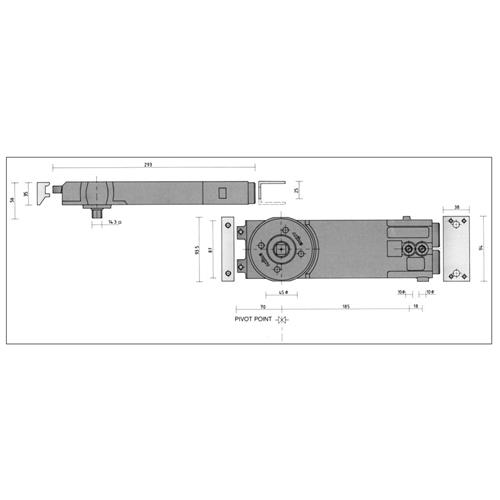 Axim TC8800 Transom Closer - No hold open