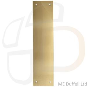 Face Fix Finger Plates 350mm x 75mm - Brass (PB)
