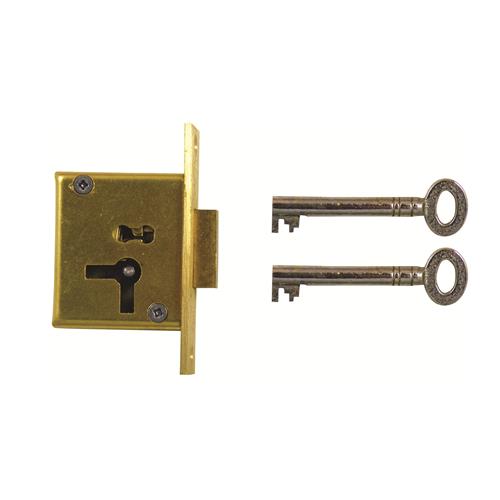 D18 4 LEVER MORTICE CUPBOARD LOCK - Left hand
