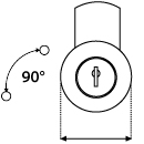Ronis 19R2 Cam Lock - Extra key