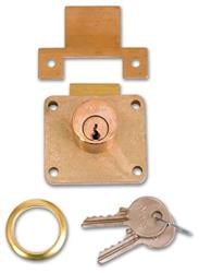 YALE 066S Cylinder Till Lock - 22mm PB KD Bagged