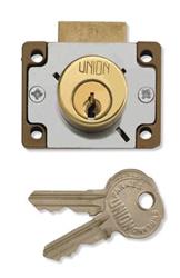 UNION 4147 Cylinder Cupboard / Drawer Lock - 44mm PL KA Bagged