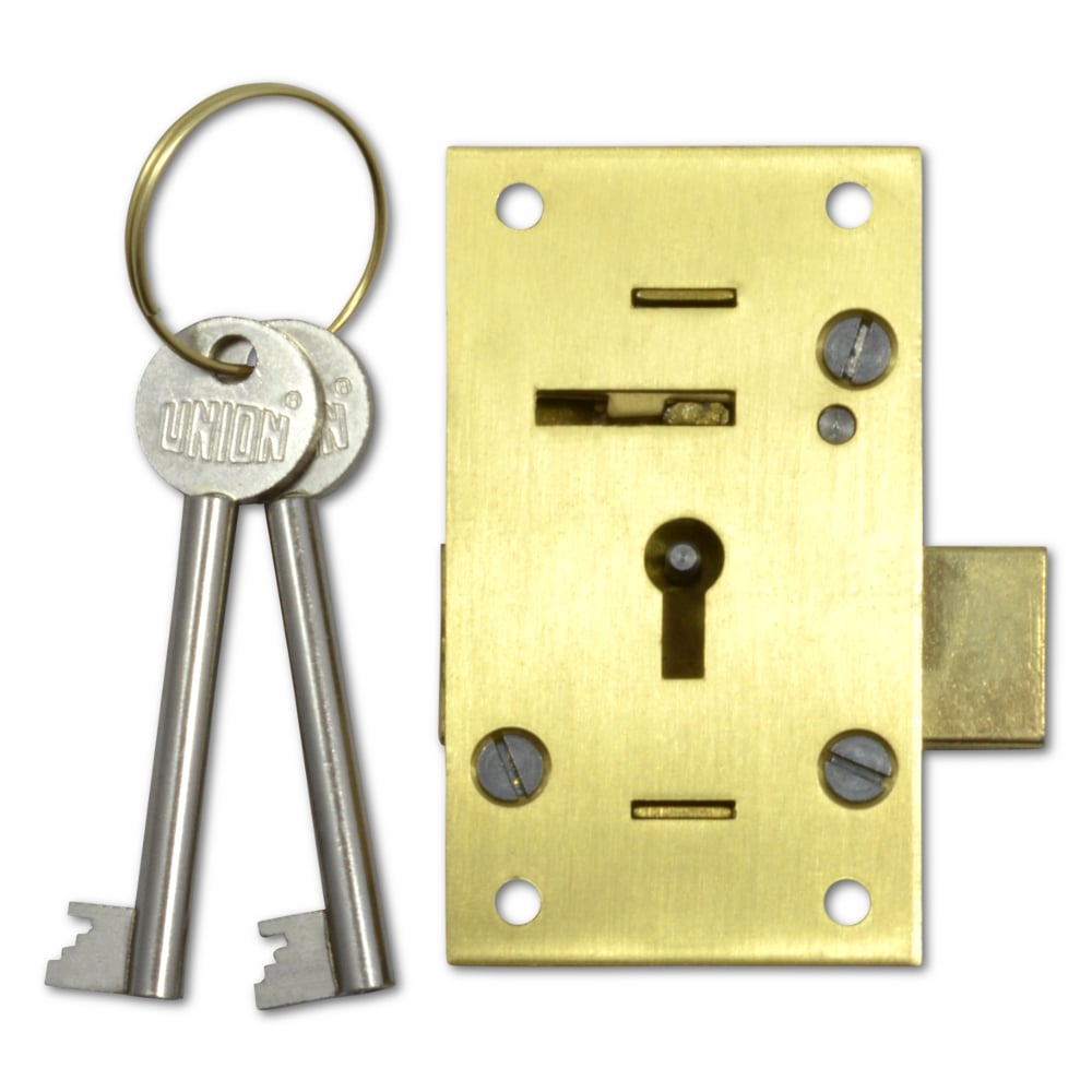 UNION 4146 Straight Cupboard Lock - 64mm PL KD Bagged