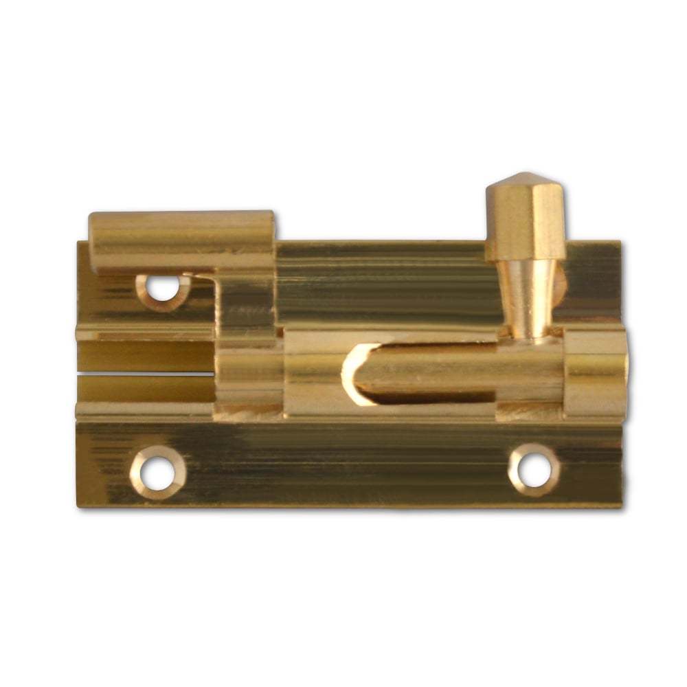 ASEC Brass Necked Barrel Bolt - 50mm Visi