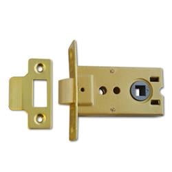 ASEC Flat Pattern Mortice Latch - 64mm NP Visi