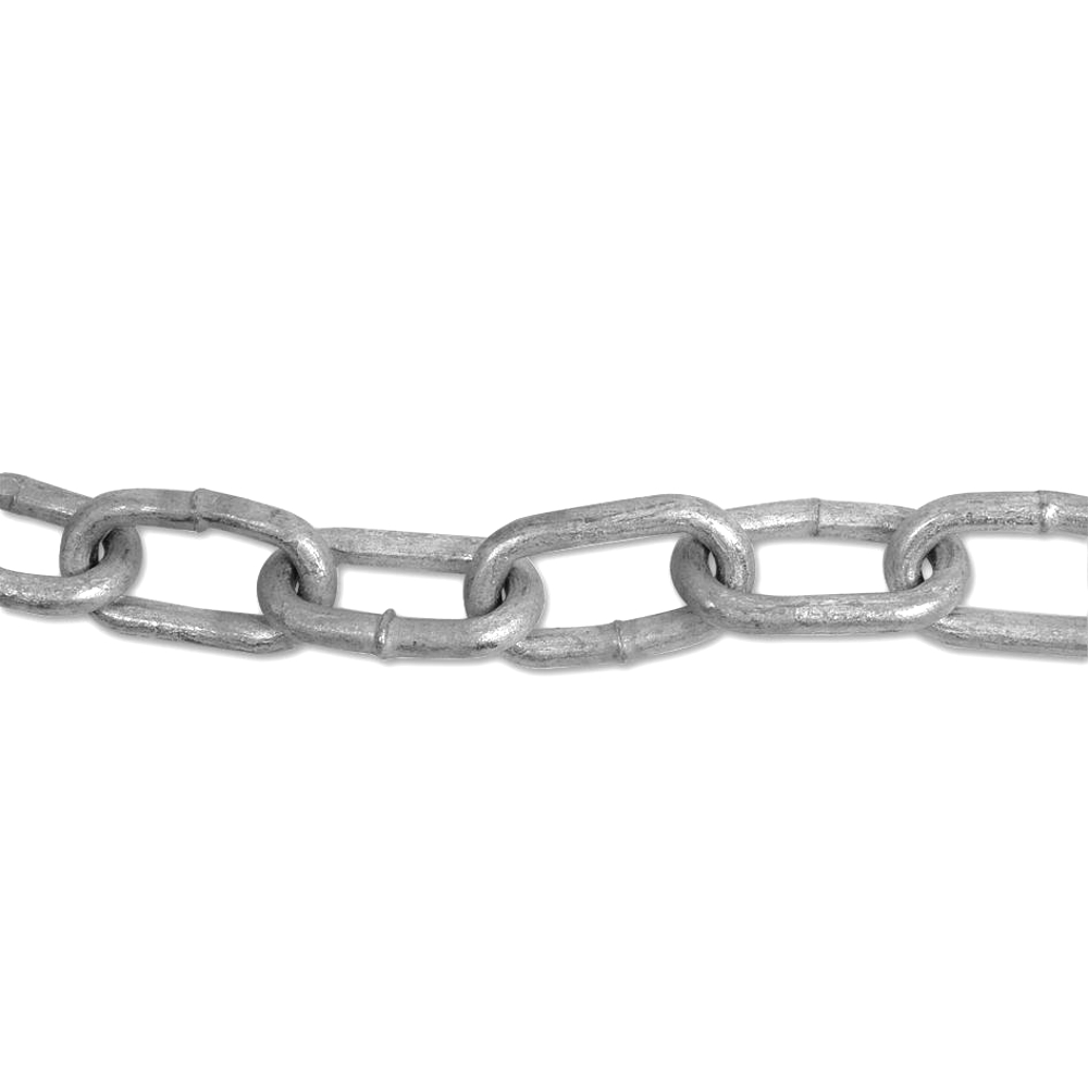 ENGLISH CHAIN Hot Galvanised Welded Steel Chain - 6mm Black 10m
