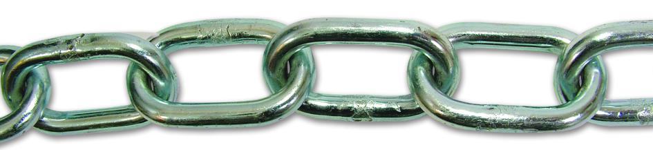 ENGLISH CHAIN Zinc Plated Welded Steel Chain - 30m Chain - 3mm Link ...