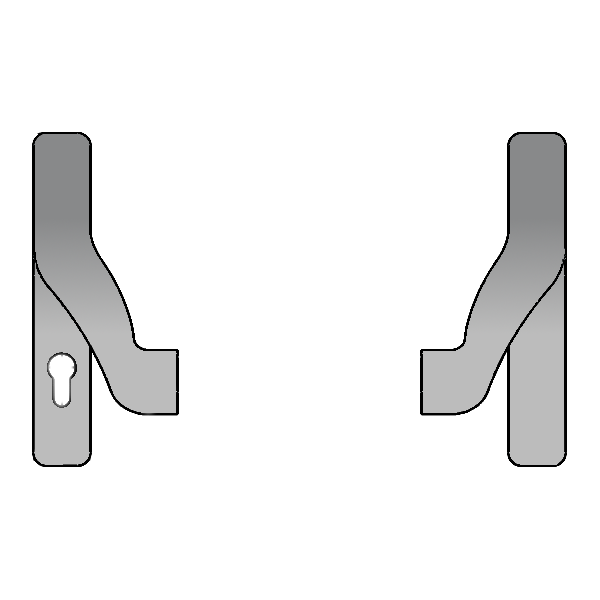 GU BKS Panic Bar Actuator To Suit Secury Panic E Multipoint Lock - L25877