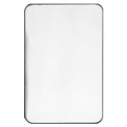 ASEC Self Adhesive 45mm x 70mm Blank Escutcheon - Satin Chrome