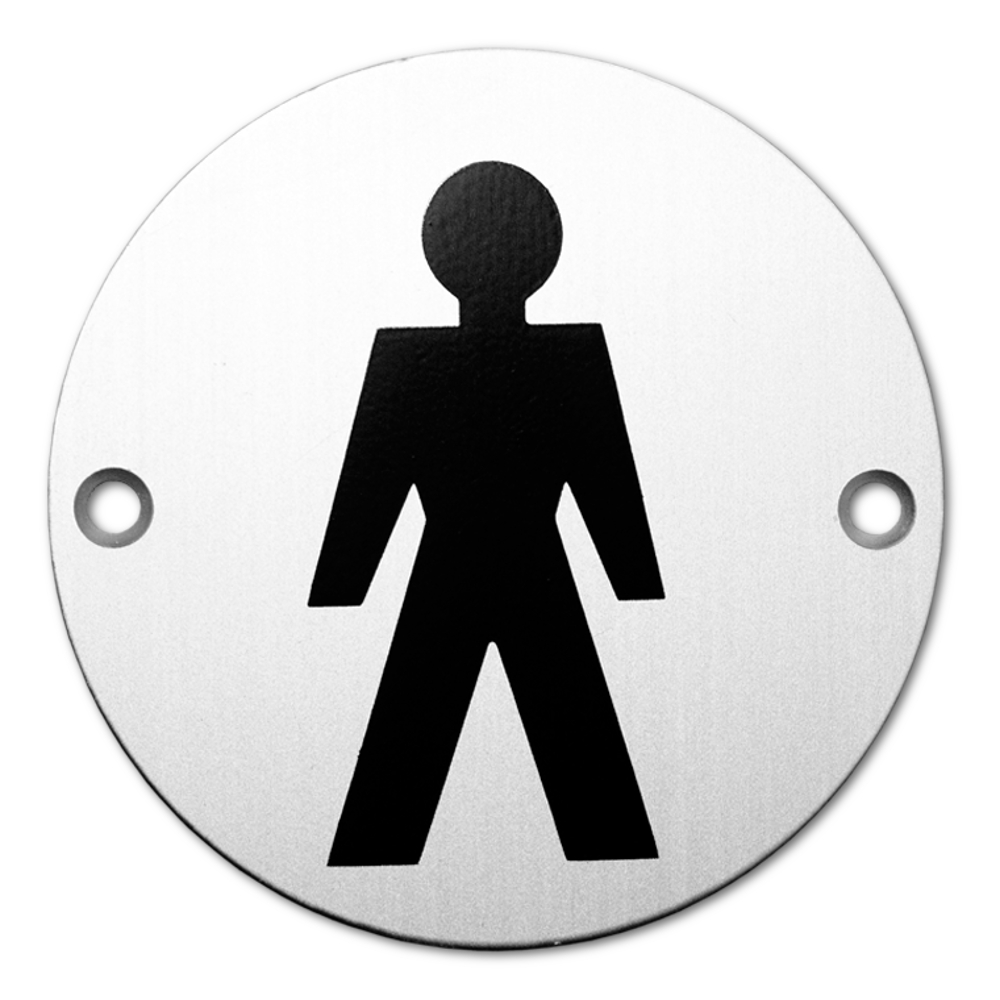 ASEC Aluminium Metal Toilet Door Sign - AS4032
