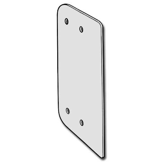 KICKSTOP AT1 Anti - Thrust Plate To Suit Deadlocks